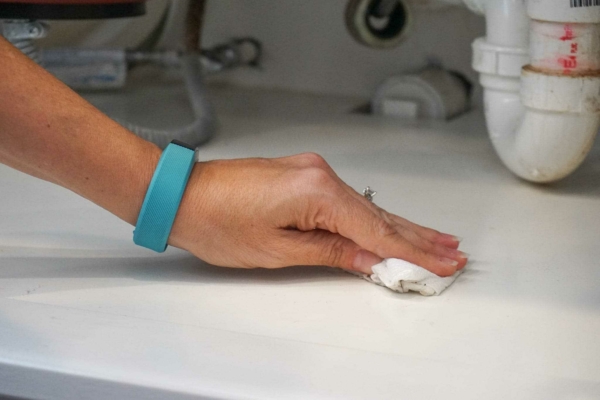 Organizing Under The Kitchen Sink - One Happy Housewife