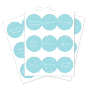 Under The Sink Organization Labels - One Happy Housewife