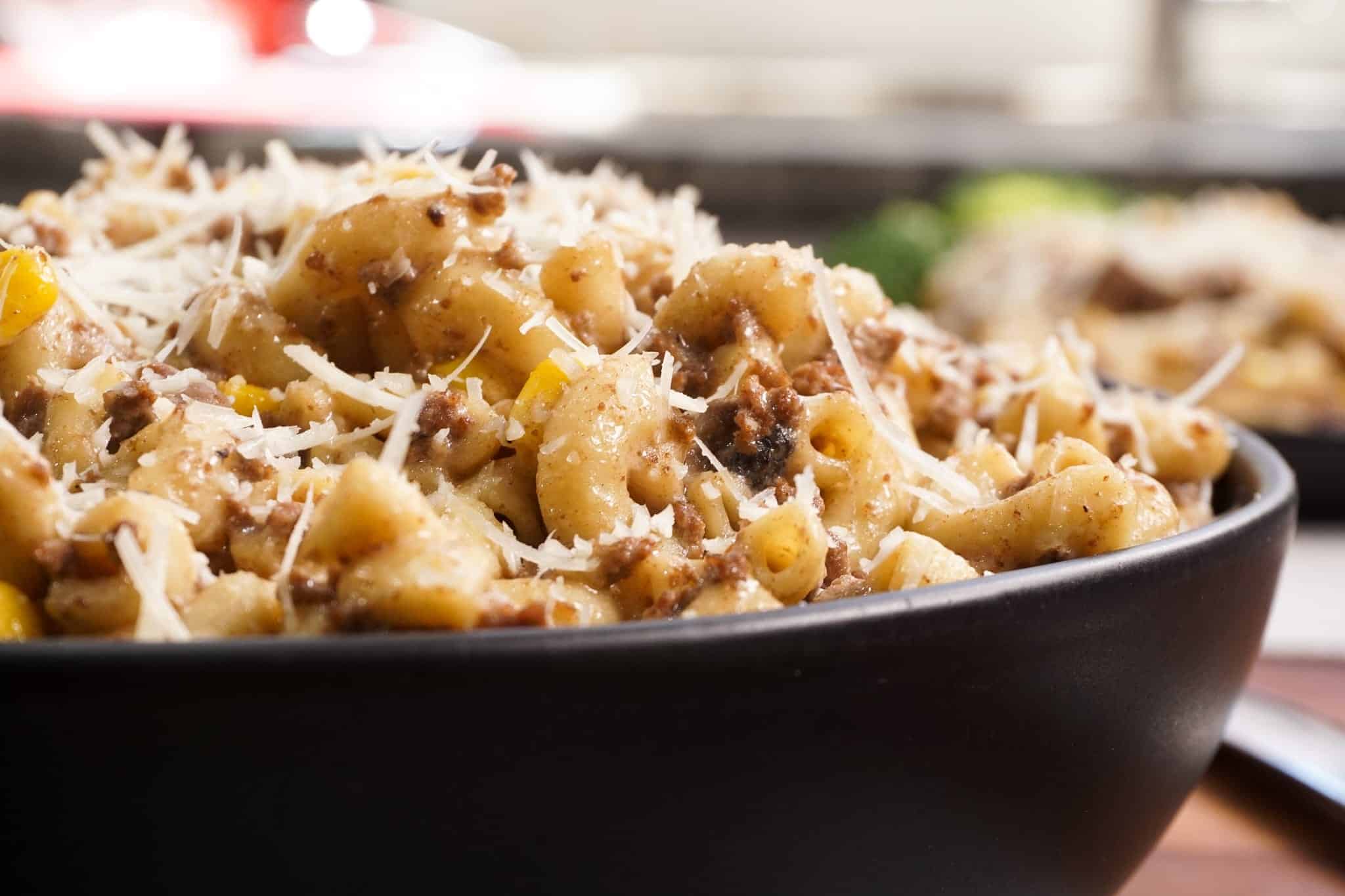 Instant Pot Beef & Macaroni Casserole - One Happy Housewife
