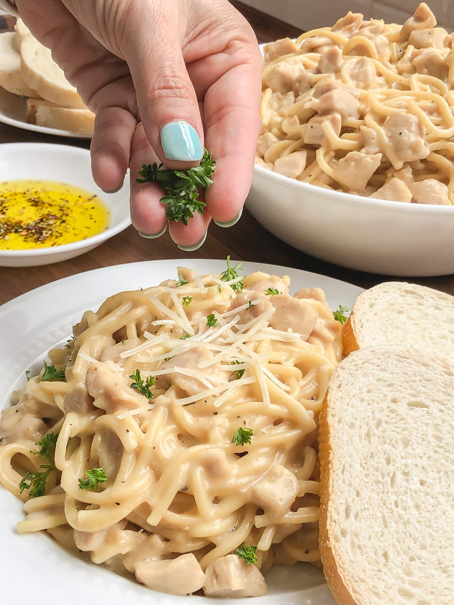 Instant Pot Chicken Tetrazzini - One Happy Housewife