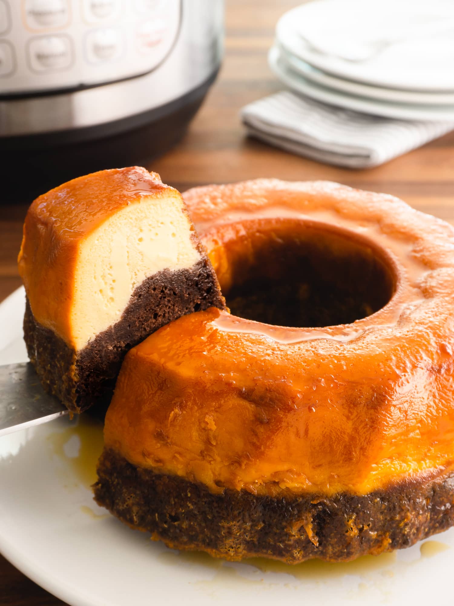 Instant Pot Chocoflan - One Happy Housewife