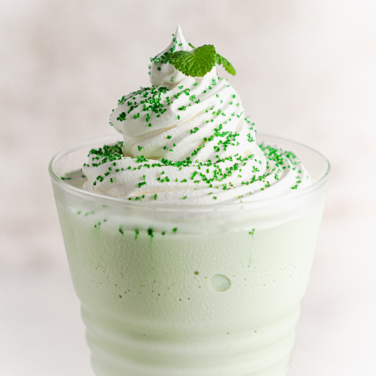 Boozy Shamrock Shake - One Happy Housewife